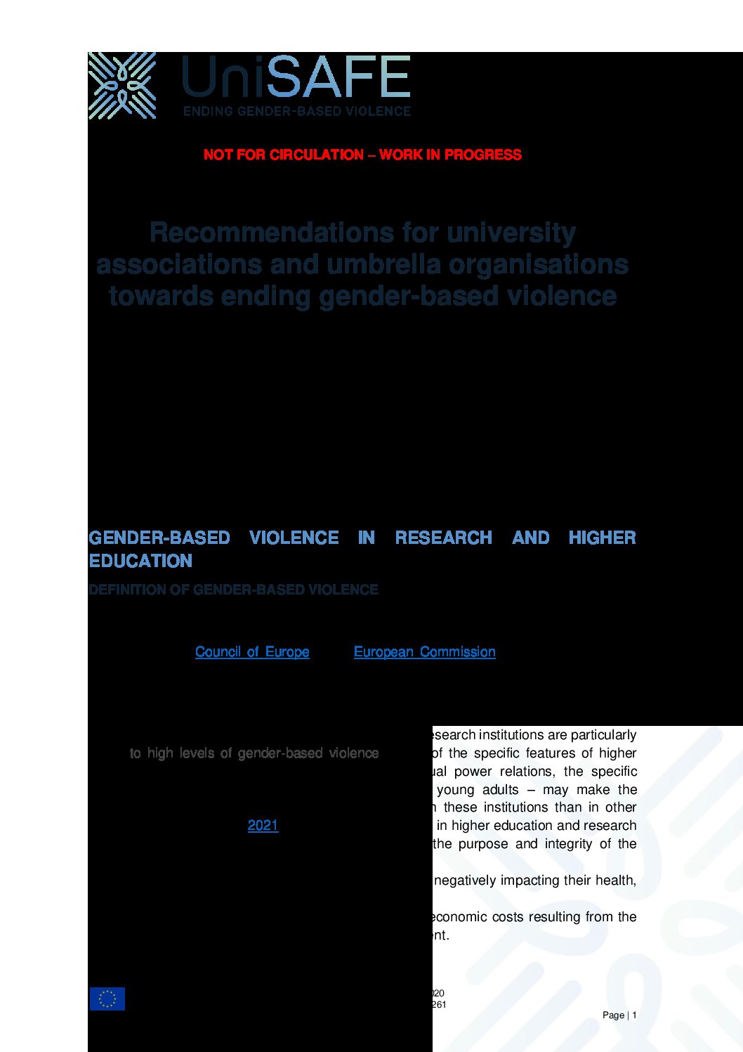 ERA-Forum-Subgroup_UniSAFE_Factsheet_University_associations | Coimbra